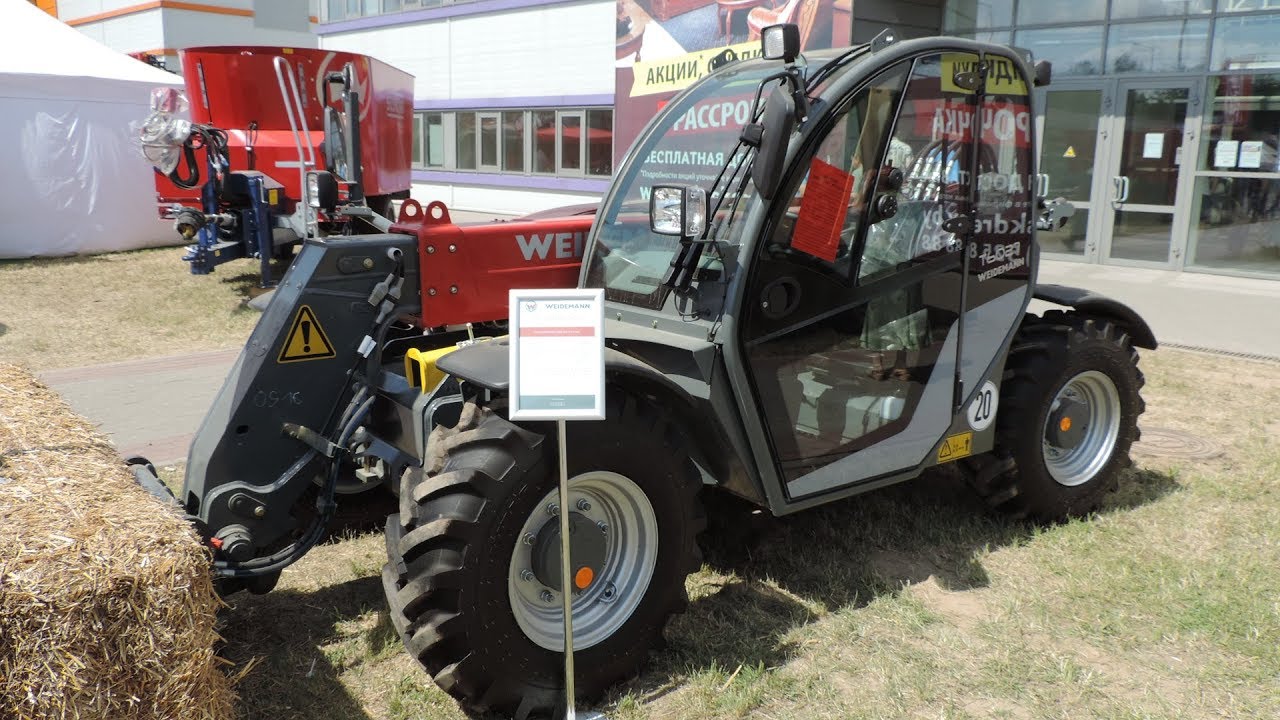 Телескопический погрузчик WEIDEMANN T6027. Видеосюжет. - YouTube