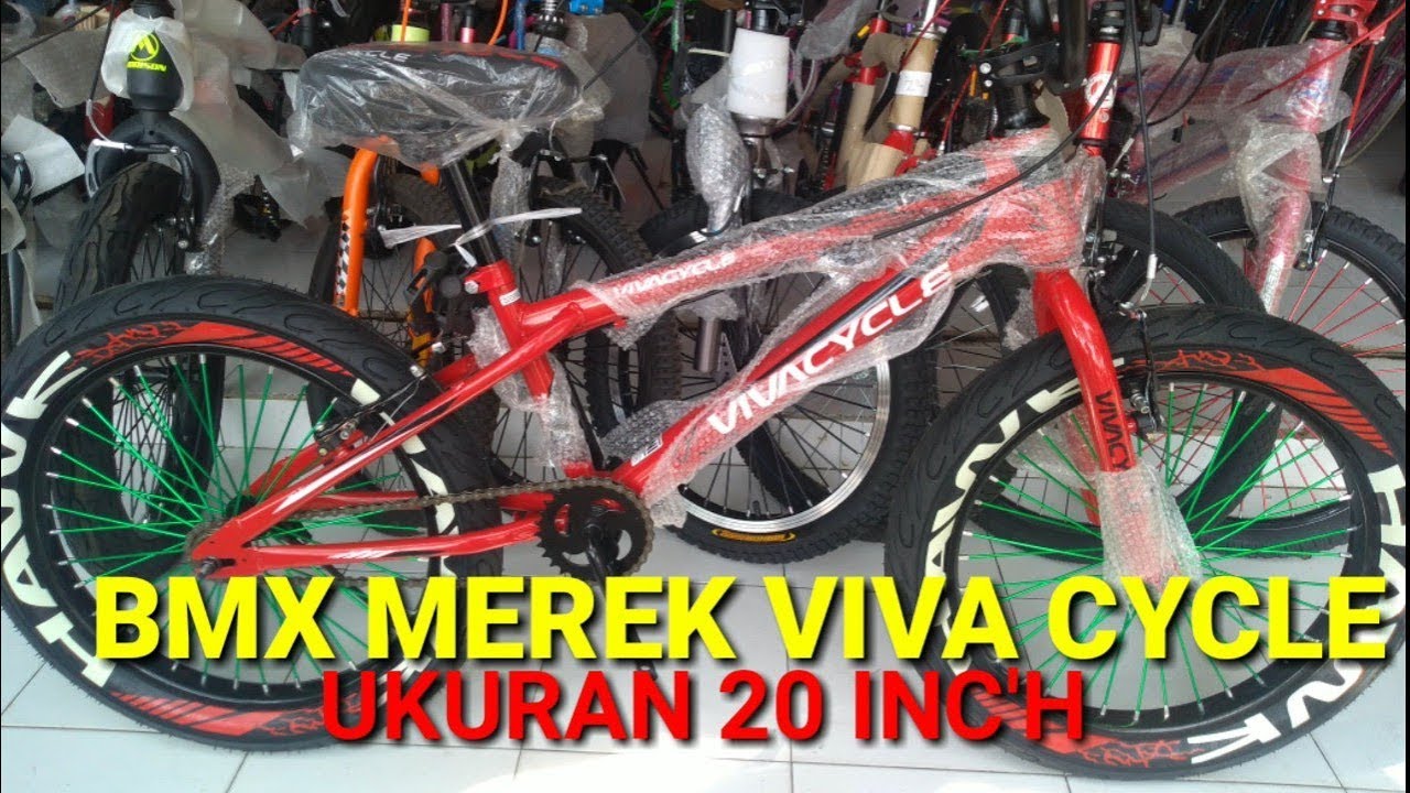 Sepeda bmx Viva cycle warna merah - YouTube