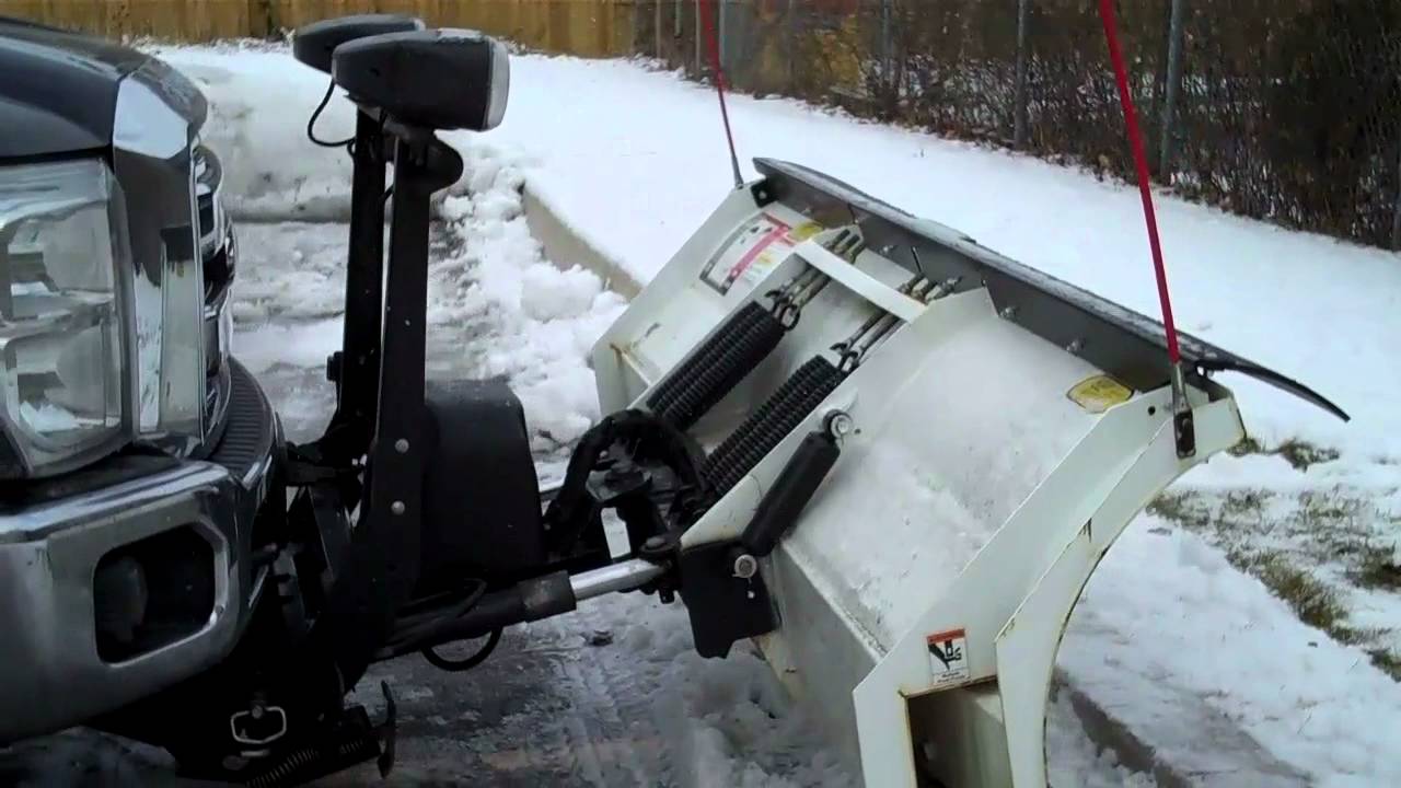 Shock on Blizzard Power Plow - YouTube