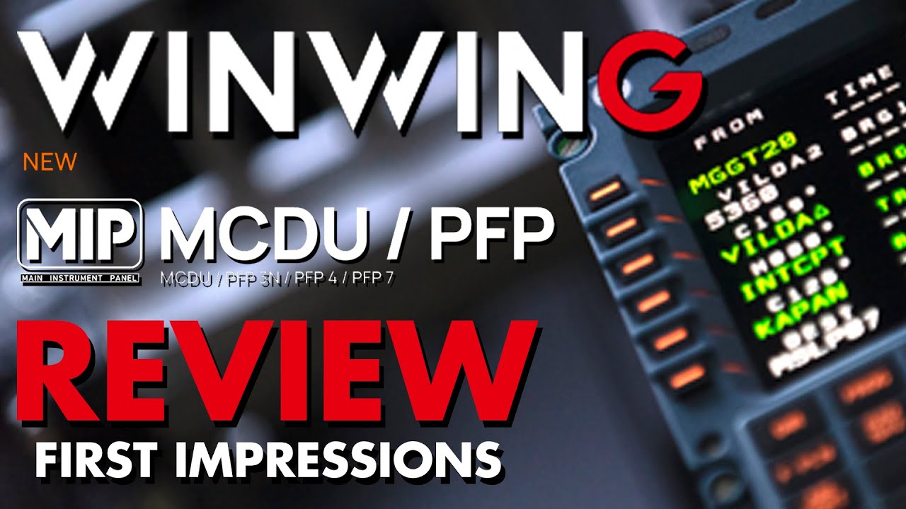 WINWING MCDU / PFP | A330 PILOT REVIEW | PRIMERAS IMPRESIONES - YouTube