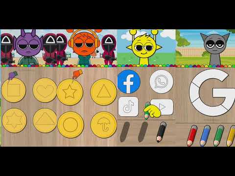 Sprunki Incredibox and Squid Game challenge Sprunki Incredibox Colour MatchPuzzle challenge sprunki