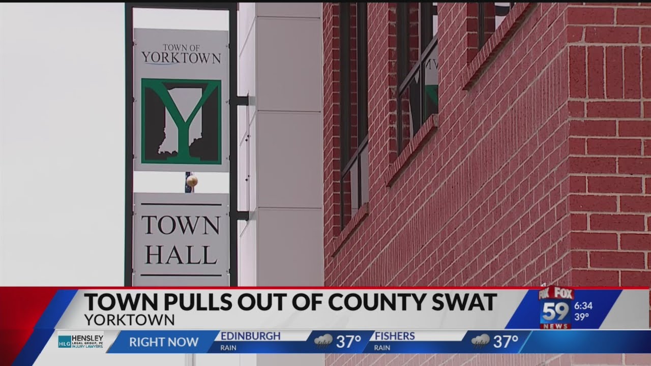 Yorktown withdraws officers from Delaware County SWAT team - YouTube