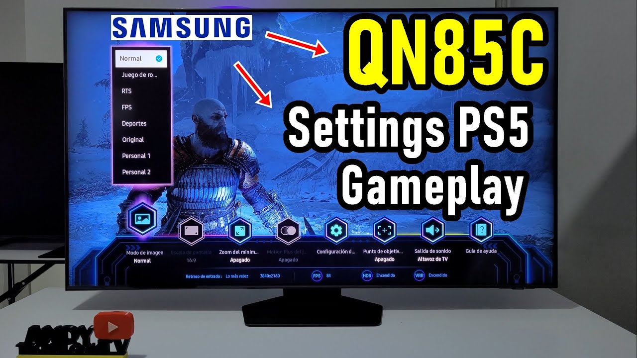 SAMSUNG QN85C: SETTINGS MODO JUEGO PLAYSTATION 5 Y GAMEPLAY / Neo QLED ...