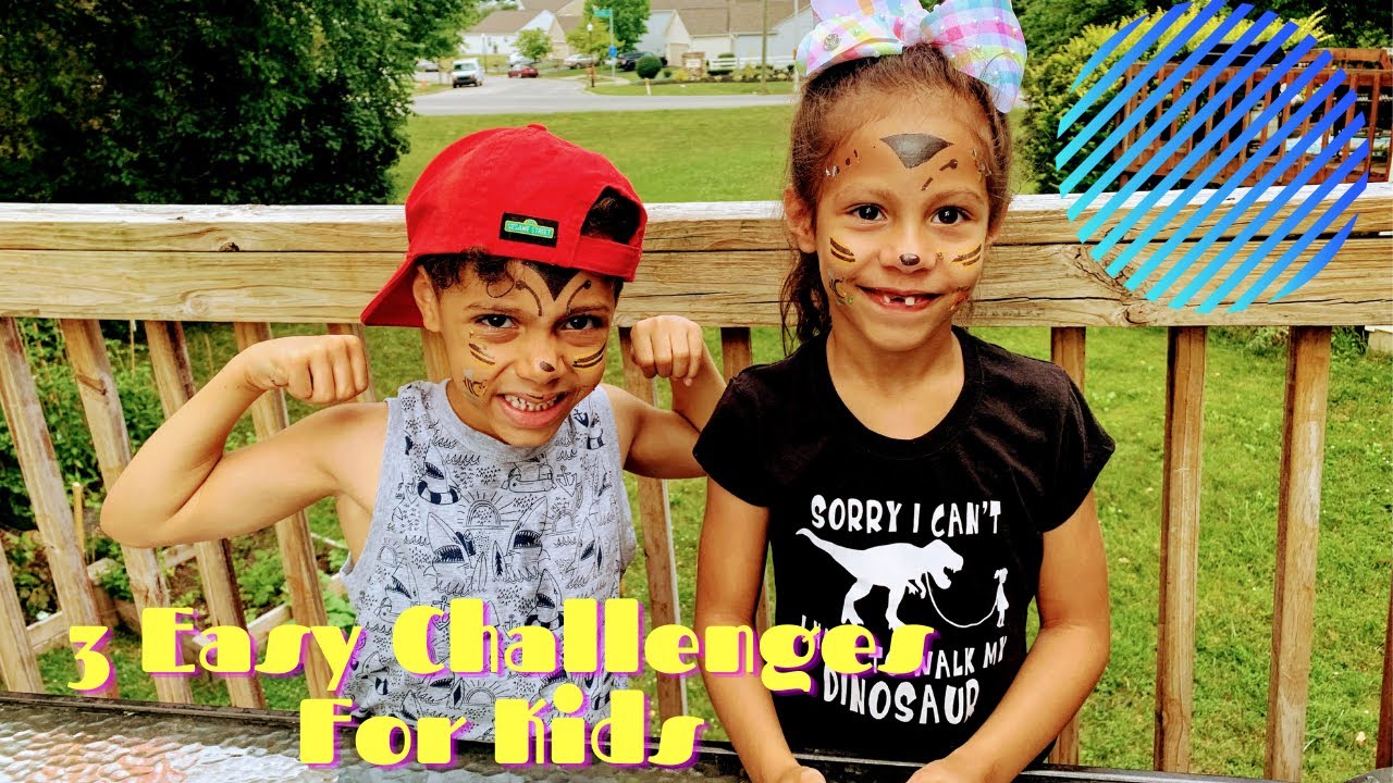 3 Easy And Funny Challenges For Kid!! 3 Retos O Desafíos Faciles Y ...