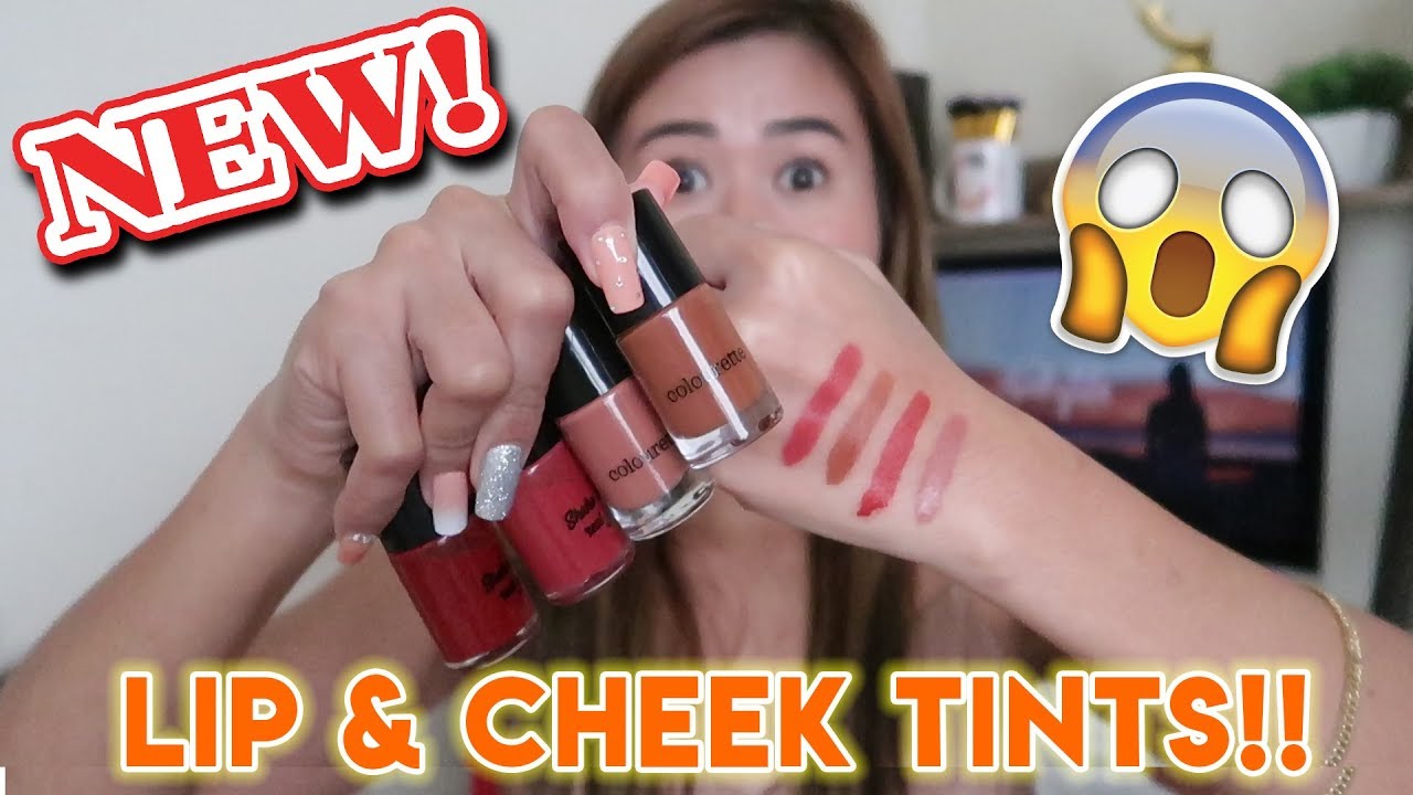 NEW COLOURETTE COSMETICS LIP & CHEEK TINT REVIEW + SWATCHES! - YouTube