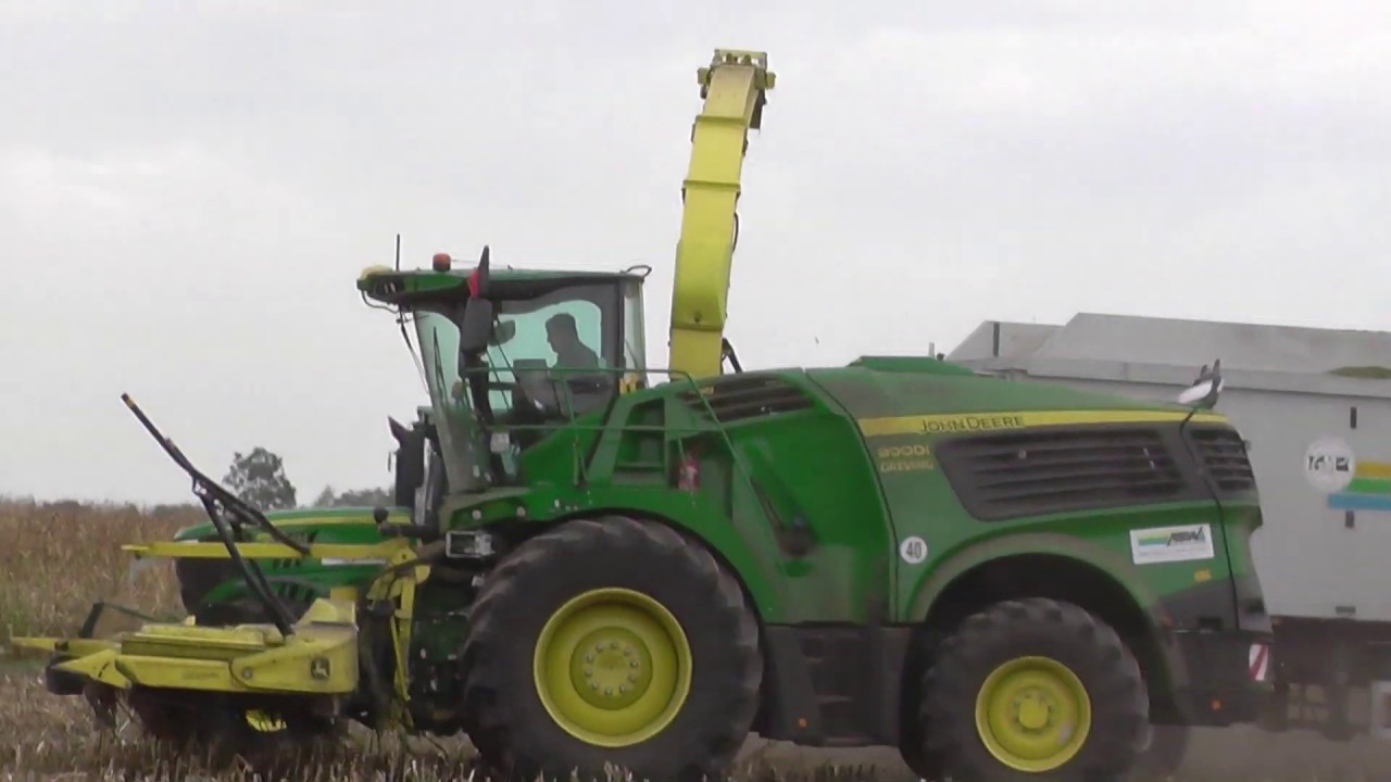 Mais Häckseln 2019 mit John Deere 9900i Häcksler u. Kemper 490 Plus ...