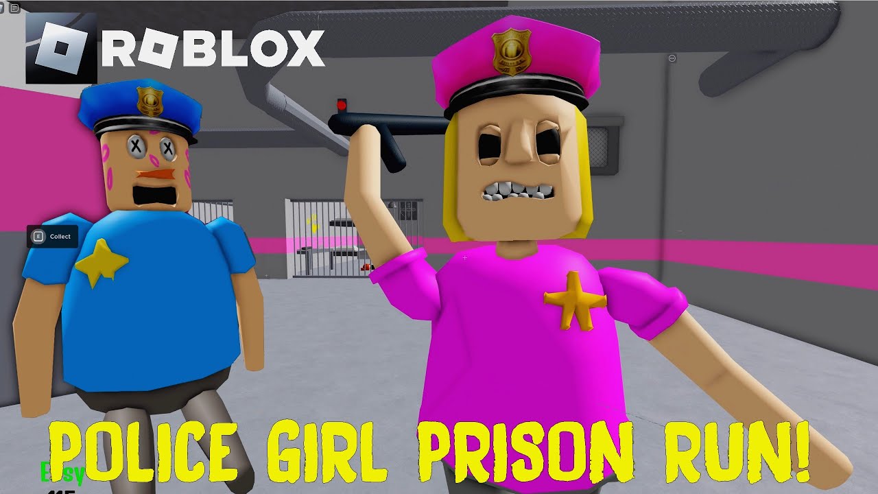 POLICE GIRL PRISON RUN! (Roblox Obby/Hard Mode) - YouTube