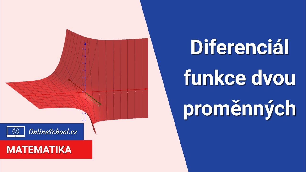 Diferenciál funkce dvou proměnných | 7/15 Funkce více proměnných ...