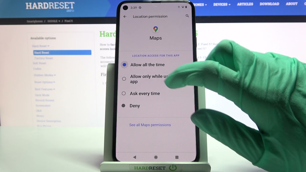 How to Change Permissions from Apps in Google Pixel 5 - Allow/Deny App ...