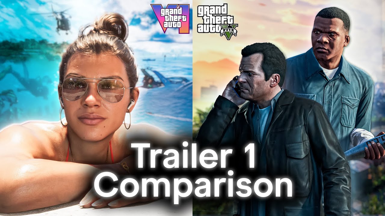 GTA 6 vs GTA 5 - Trailer Comparison - YouTube