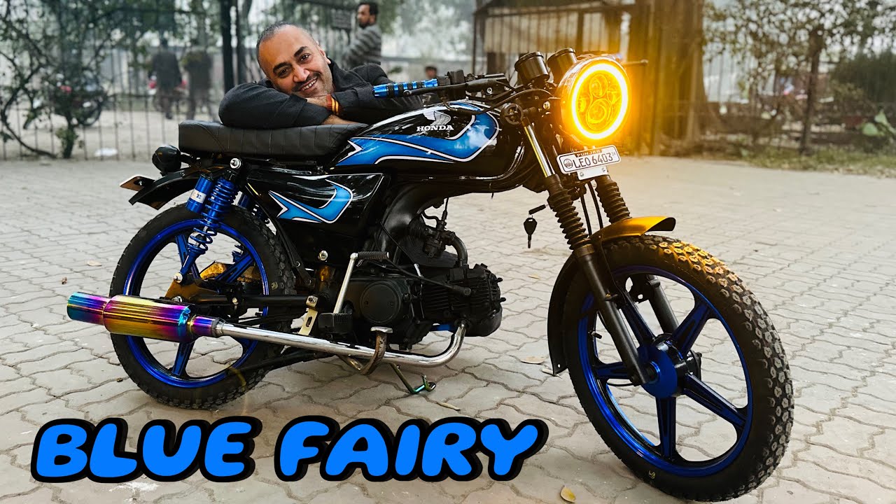 70cc Motorcycle Convert In Blue Fairy | @lahoridrives - YouTube