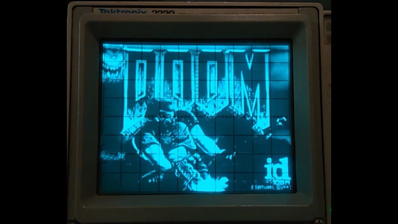 Doom on an Oscilloscope (Tektronix 2220) - YouTube