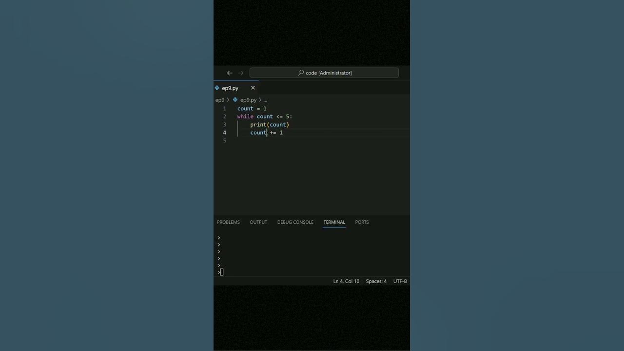 Example Of While Loop In Python Pythontutorial Python Codenewbies Youtube