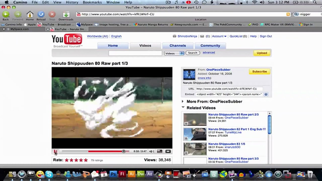 Widescreen Player 16:9 Test - Naruto Poof Effect - YouTube