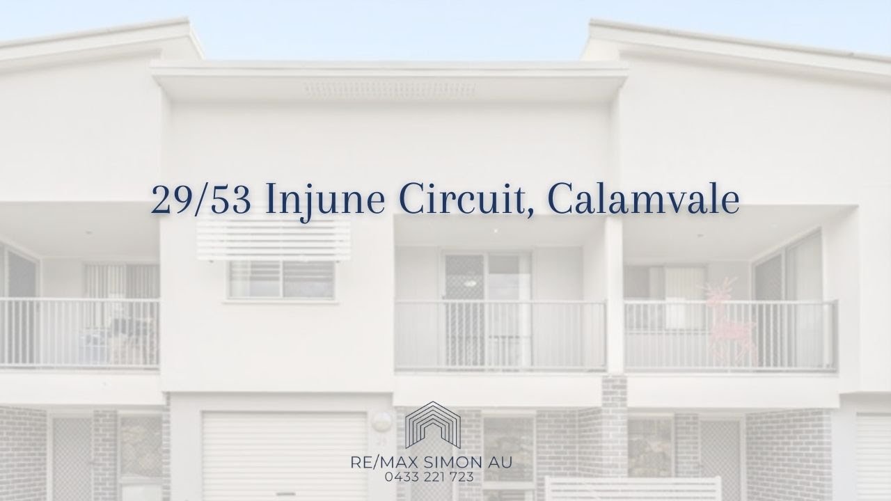 RE/MAX SIMON AU TEAM | 29/53 Injune Circuit, Calamvale - YouTube