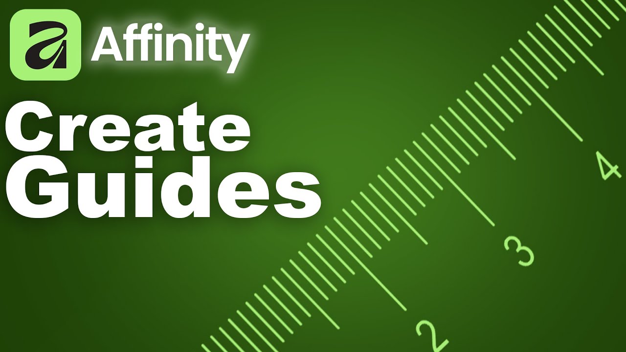 Find Ruler and Create Guides in Affinity - YouTube