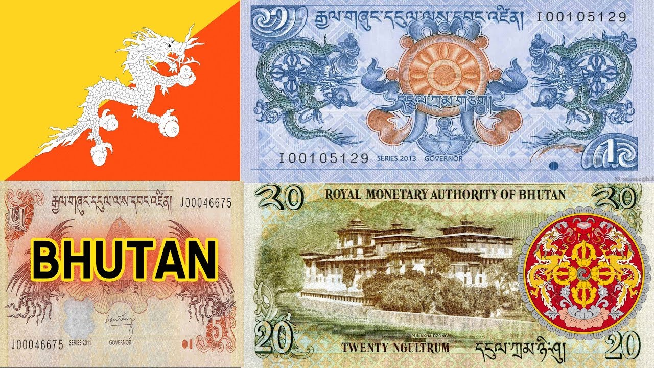 Bhutanese Ngultrum 1 , 5 , 10, 20 series 2011 2013 Bank Note - YouTube