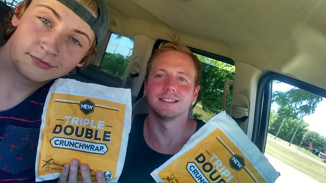 Taco Bell | Triple Double Crunchwrap Review - YouTube