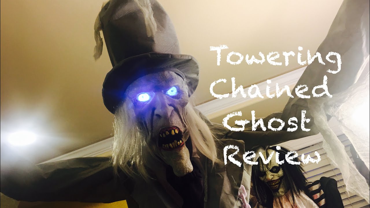Towering Chained Ghost Animatronic Review - Spirit Halloween 2016 - YouTube