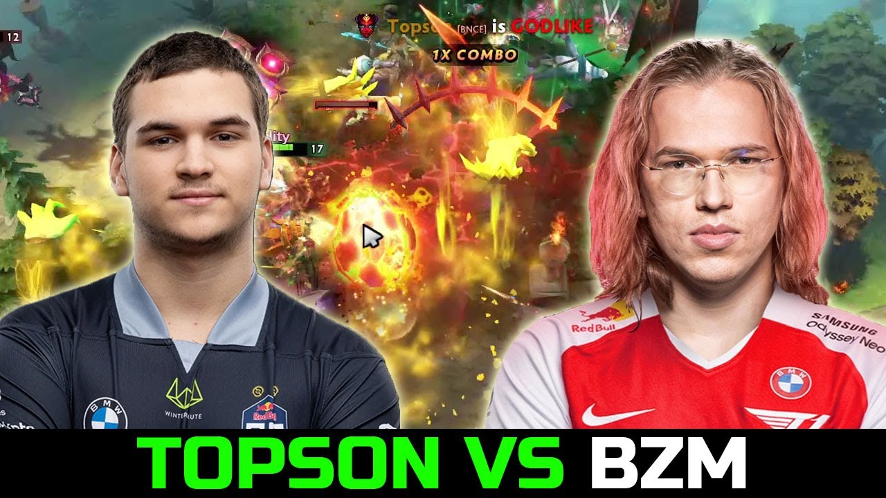 OG VS T1 MID BATTLE - TOPSON VS BZM DOTA 2 - YouTube