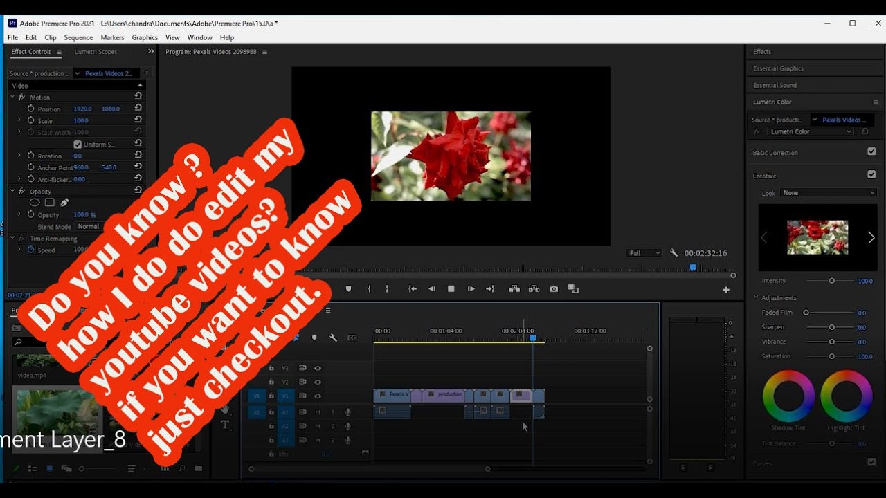 how i do edit youtube content | which software i do use | start to end ...