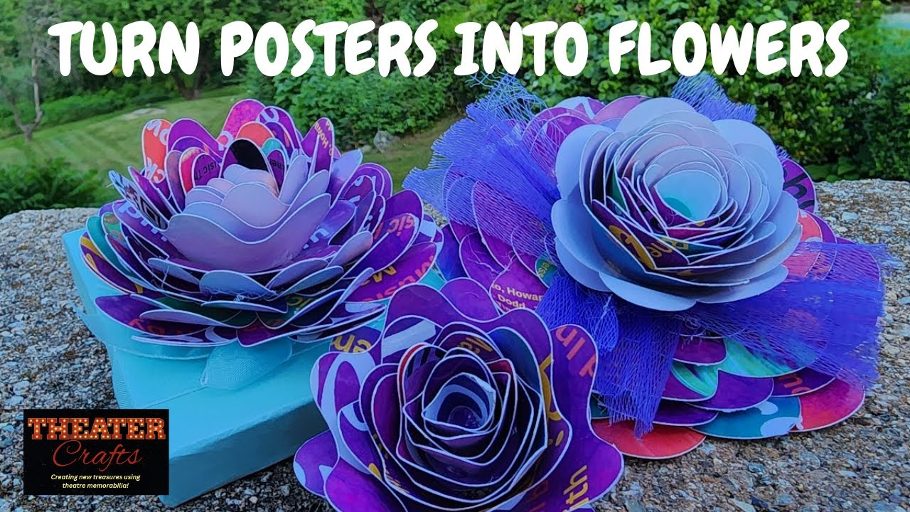 How to turn posters into flowers! - YouTube