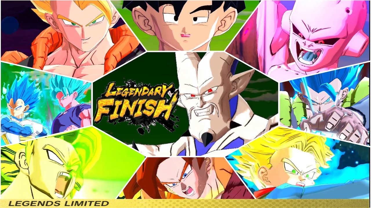 🔥EVERY LEGENDS LIMITED LEGENDARY FINISH ANIMATION IN DRAGON BALL ...