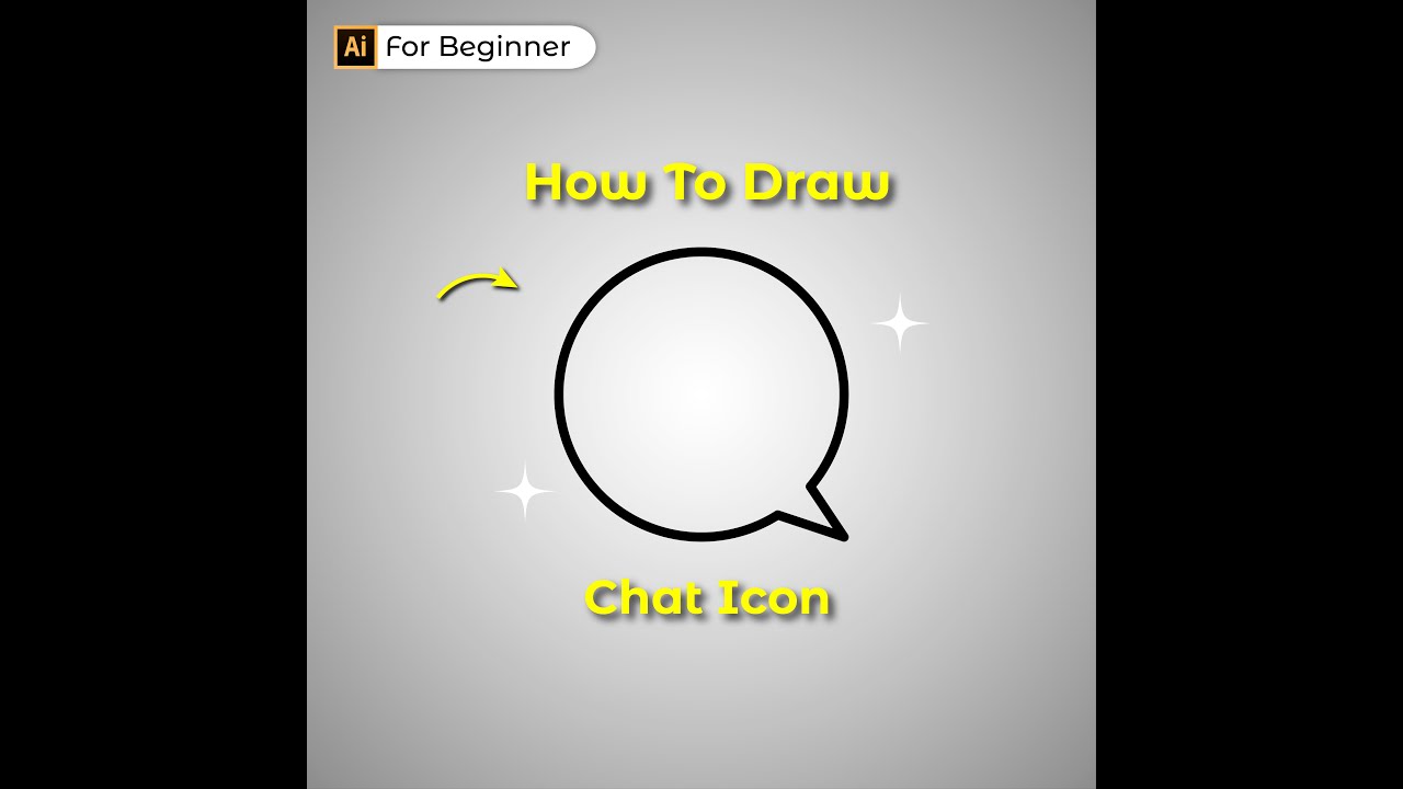 How to Make Icon in Adobe Illustrator - Chat Icon - YouTube