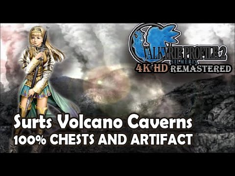 Surt Volcano Caverns 100% Chest and Artifact– Valkyrie Profile 2 4K Remastered