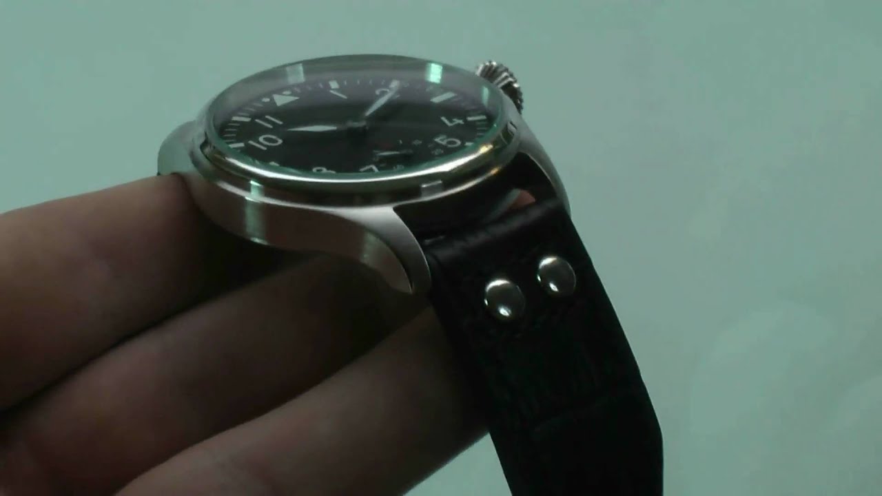 Parnis Mens Big Pilot Watch CN 6498 Unitas 47mm - YouTube