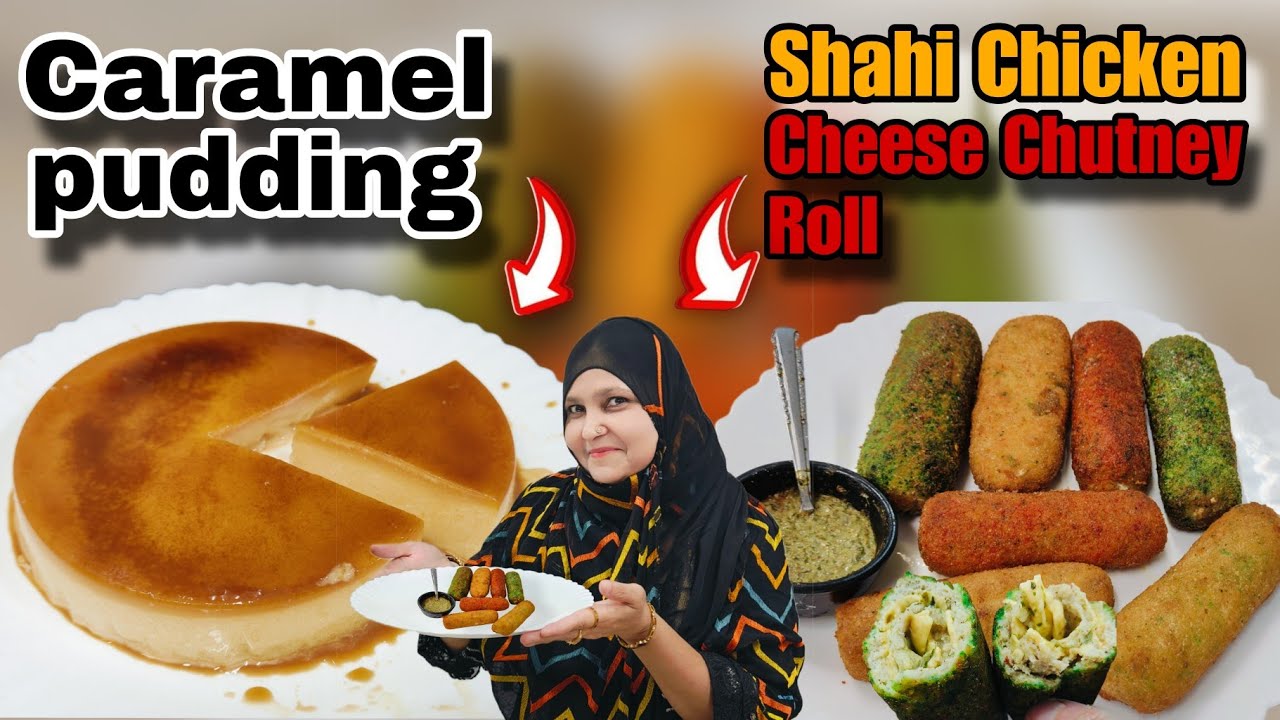 Shahi Chicken Cheese Chutney Roll || Iftar Special Recipes ||Caramel ...