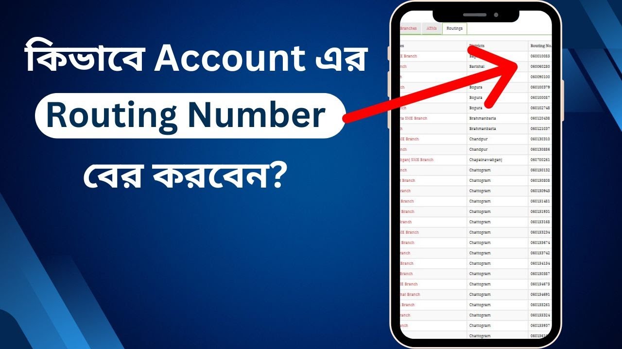 কিভাবে আপনার Account এর Routing Number বের করবেন ? How to Find Bank ...