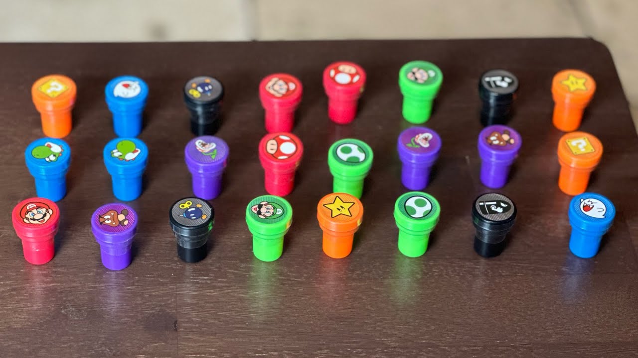 Super Mario Stamps | Perfect Party Favors for Super Mario Birthday ...