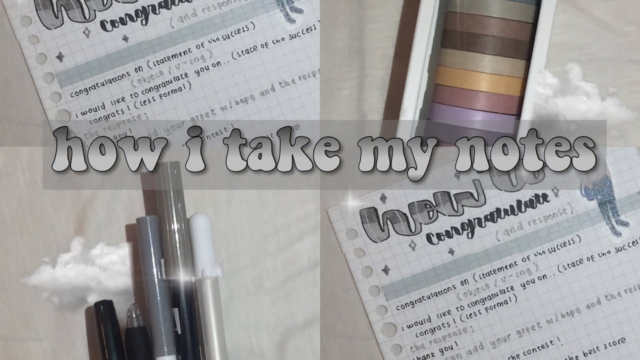 how i take my notes - YouTube