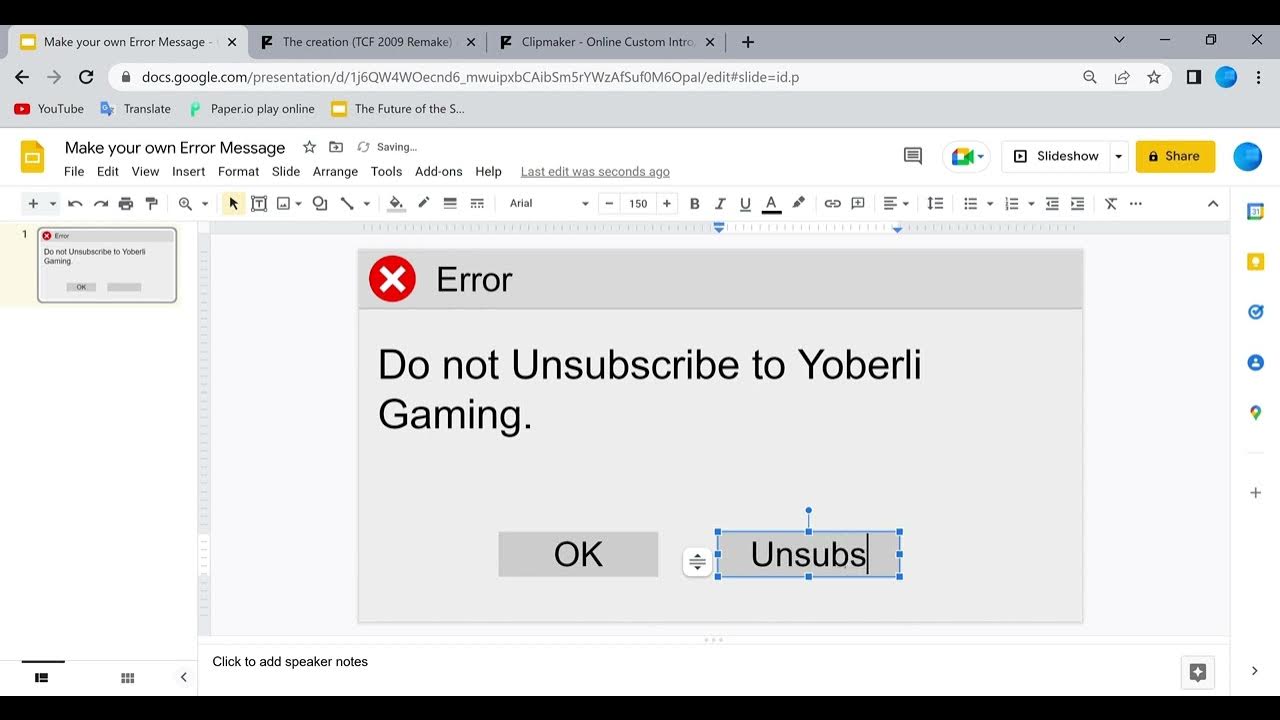 Making my own Error message. - YouTube