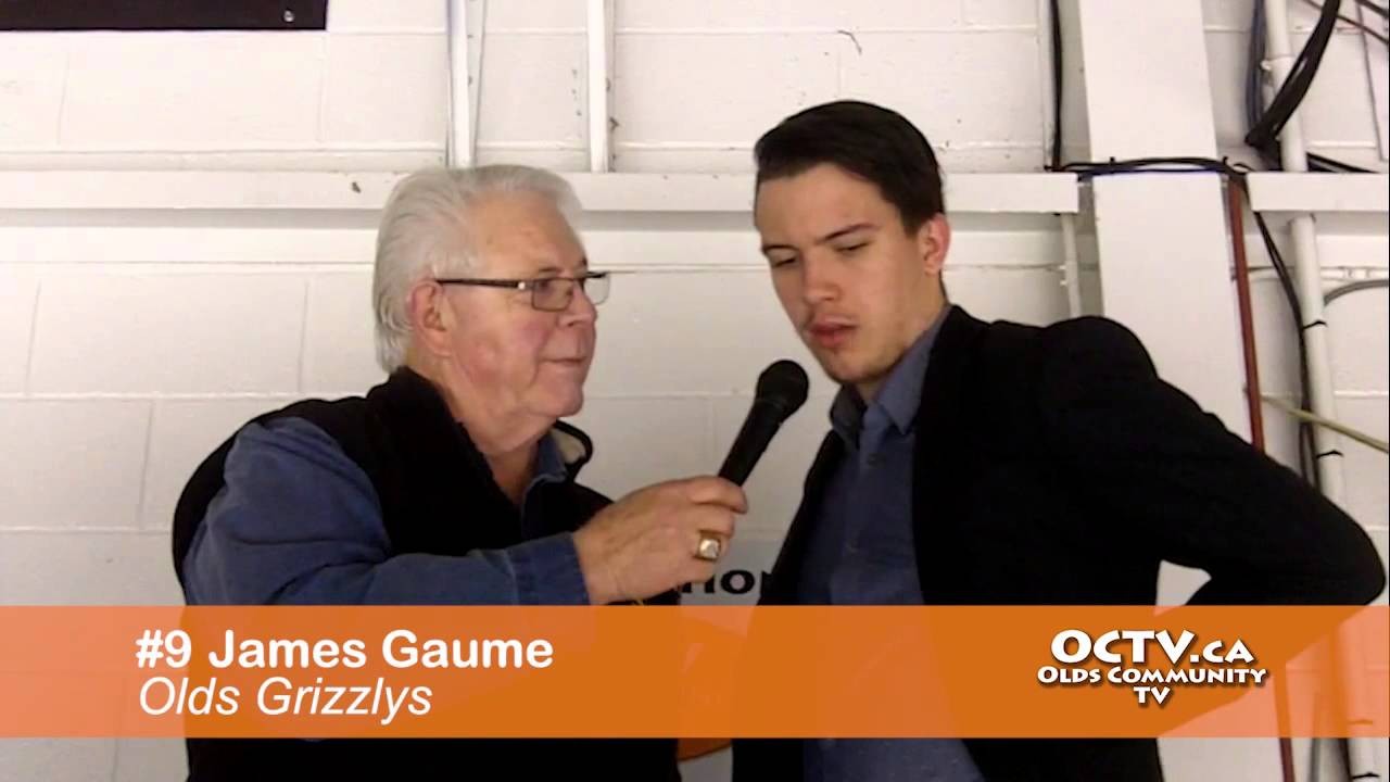 Olds Grizzlys James Gaume on Hockey Talk with Hugh Bodmer - YouTube