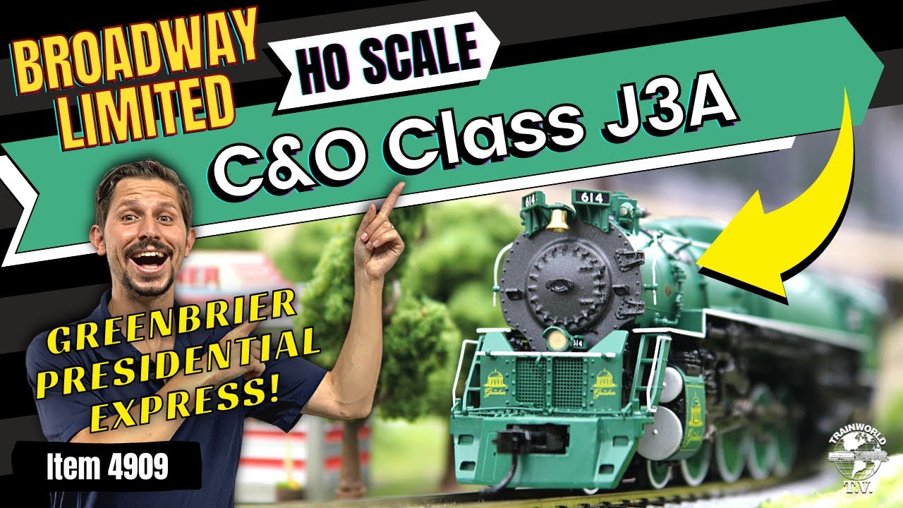 HO Scale Broadway Limited - C&O Class J3A "GREENBRIER PRESIDENTIAL ...