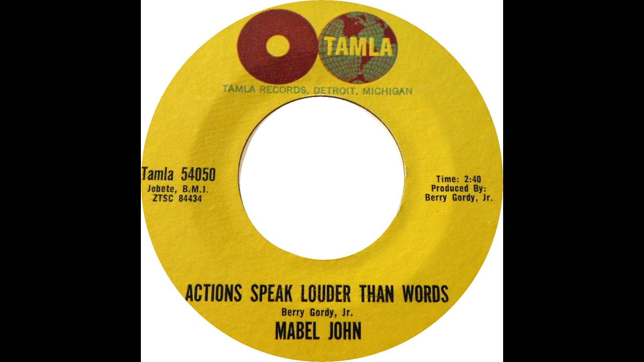 MABEL JOHN ACTIONS SPEAK LOUDER THAN WORDS - YouTube