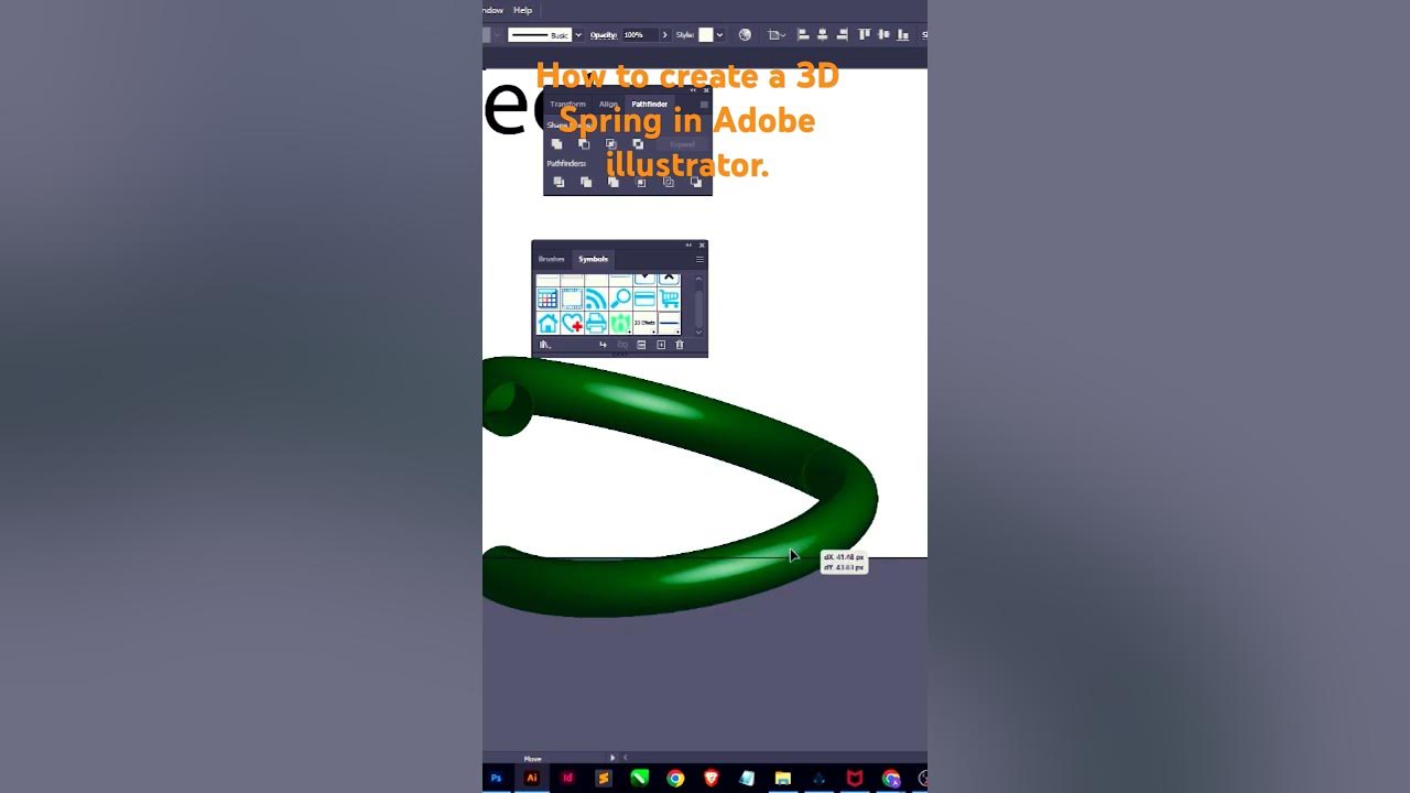Create a 3D spring shape in Adobe illustrator, Watch related the video for more details. - YouTube