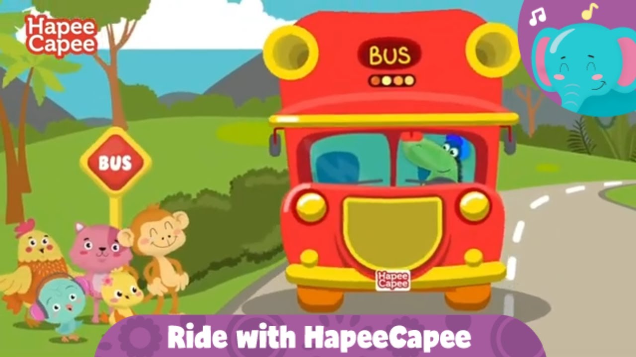 Ride With HappeeCapee Loop | Nursery Rhymes | HapeeCapee - YouTube