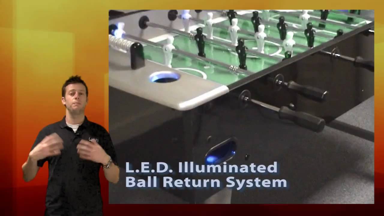 Strikeworth Aurora LED Football Table - YouTube