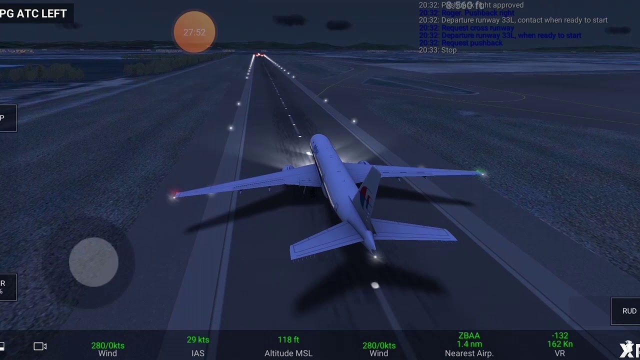 RFS simulator Tutorial cara landing lengkap sampai di gate - YouTube
