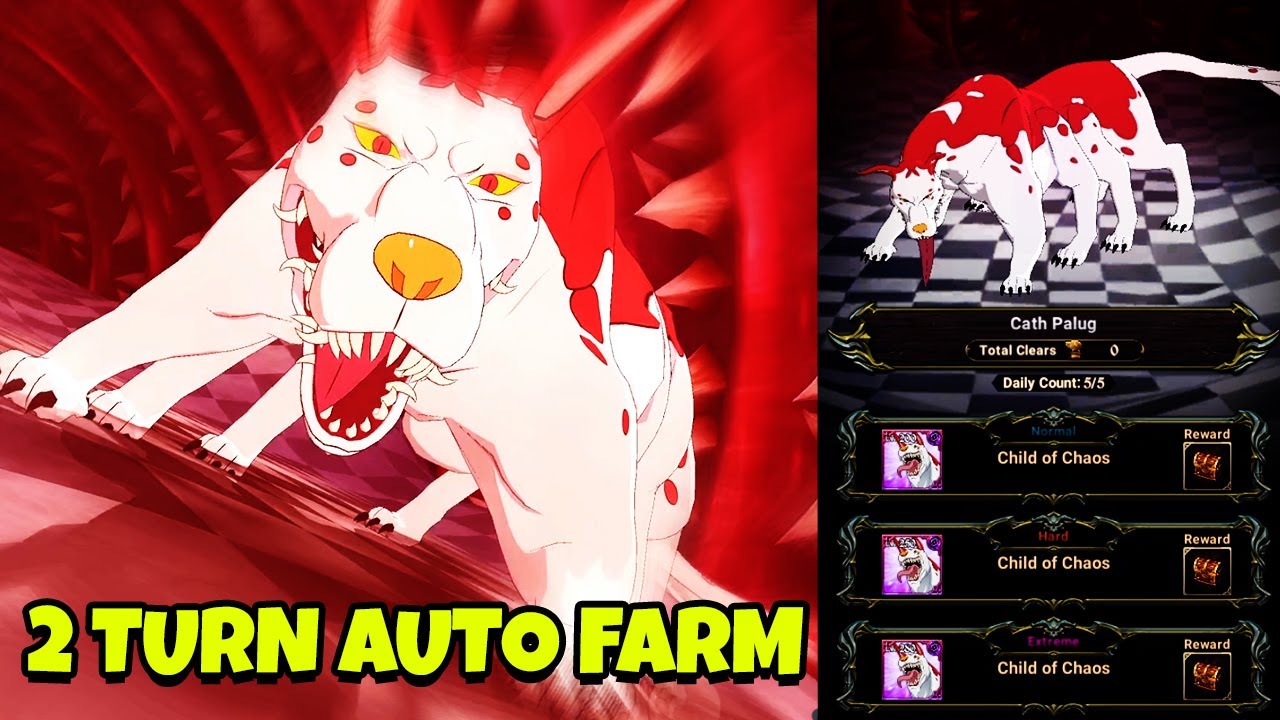 2 Turn Auto Farming Cat Event Boss | Cath Palug vs Human & Unknown Farm ...