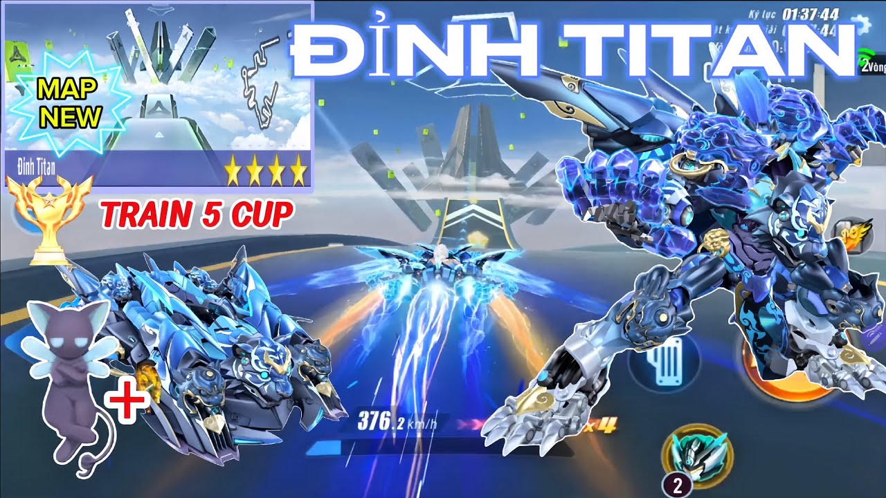 [ZING SPEED MOBILE] MAP NEW ĐỈNH TITAN TRAIN 5 CUP BẰNG TÊ 6 + KERO 🔥 ...