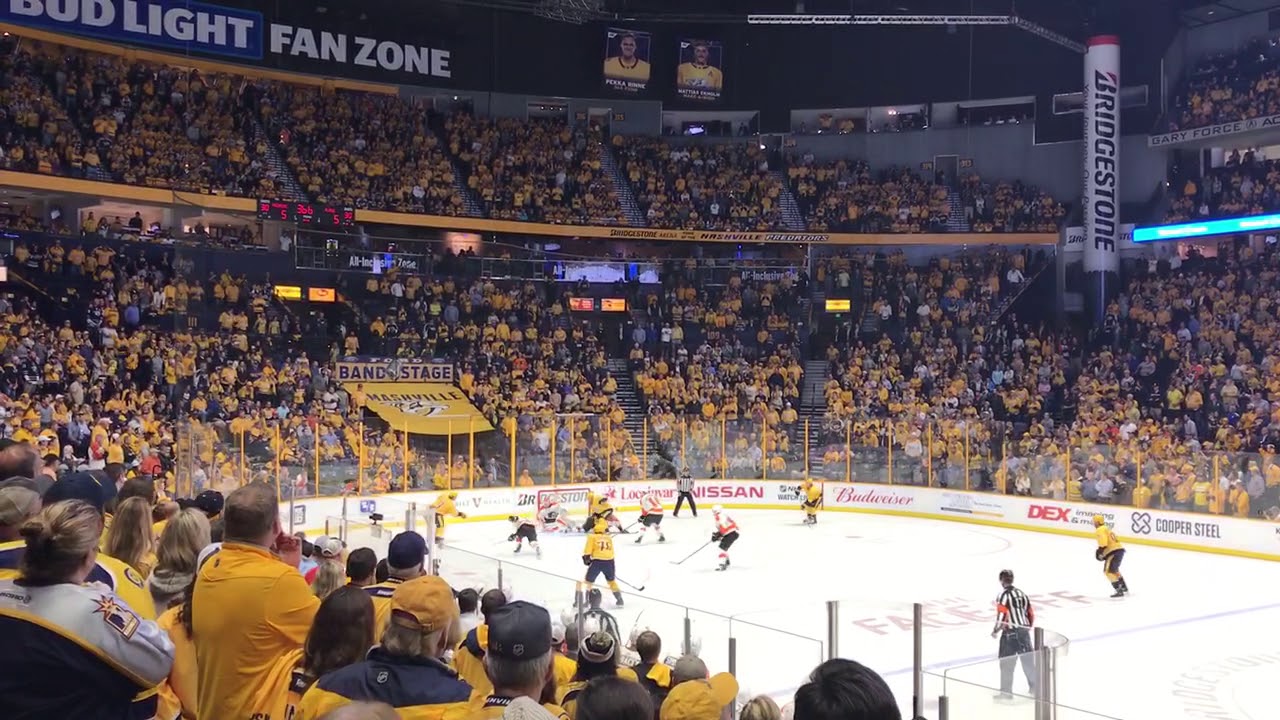 Nashville Predators Game Winning Goal vs Flyers 10/10/2017 - YouTube