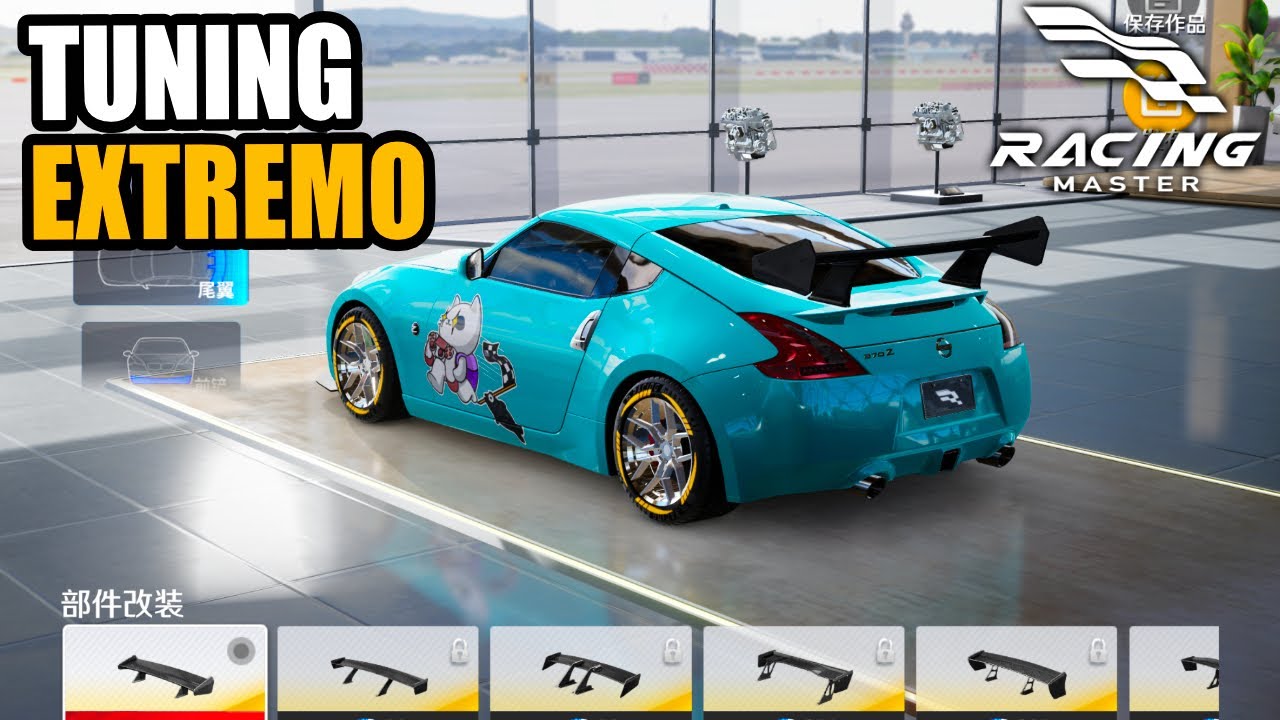 TUNEANDO EN RACING MASTER | TODAS LAS OPCIONES QUE TRAE - YouTube