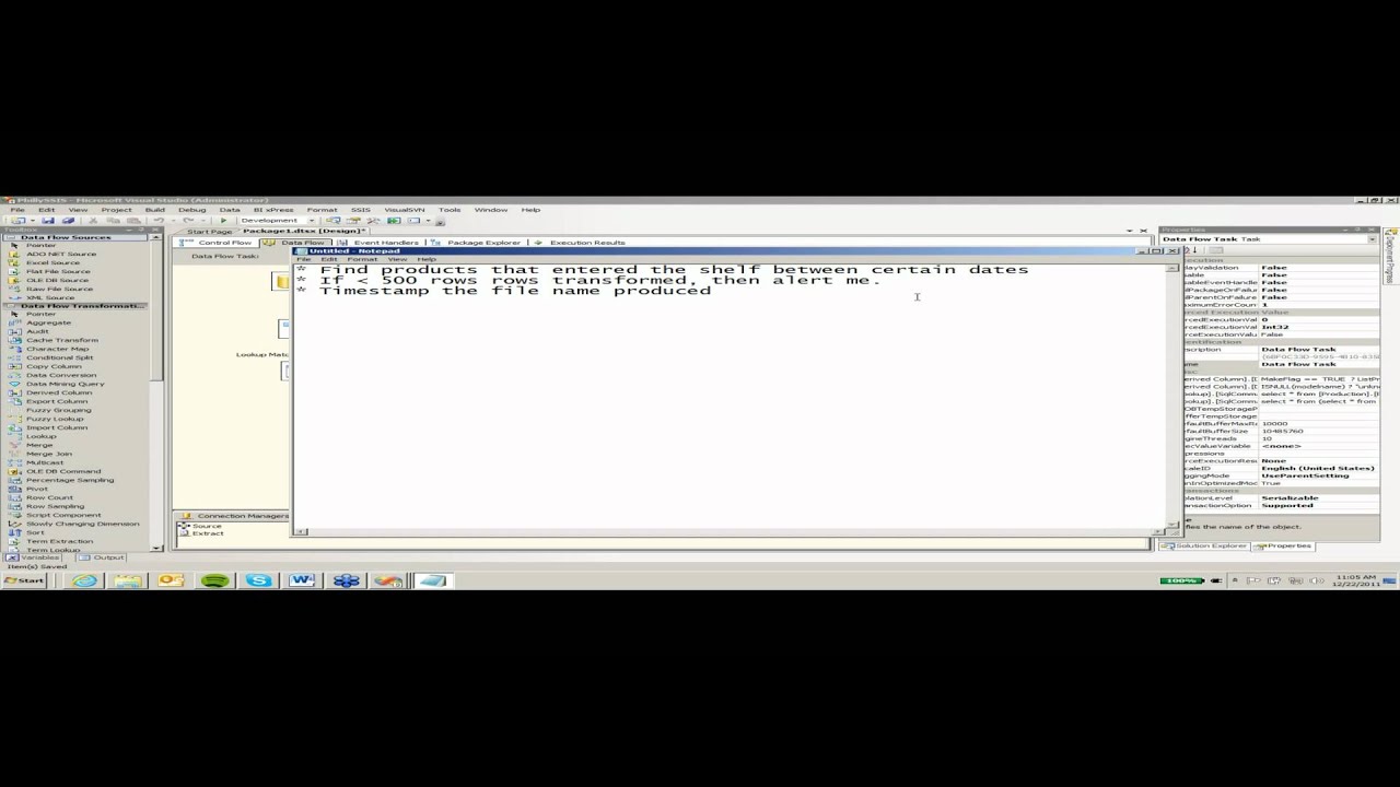 How to Control SSIS Packages with Expressions - YouTube