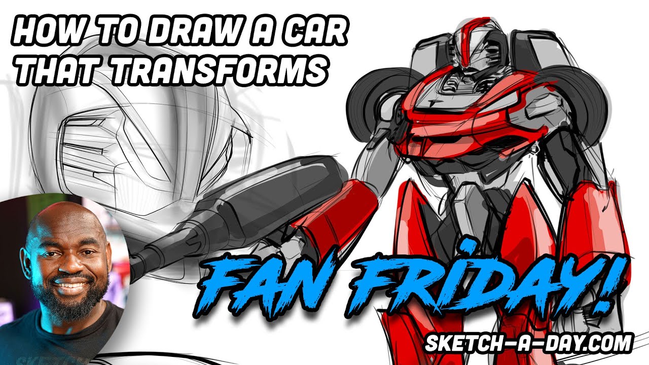 How to draw a transformer and a car! - YouTube