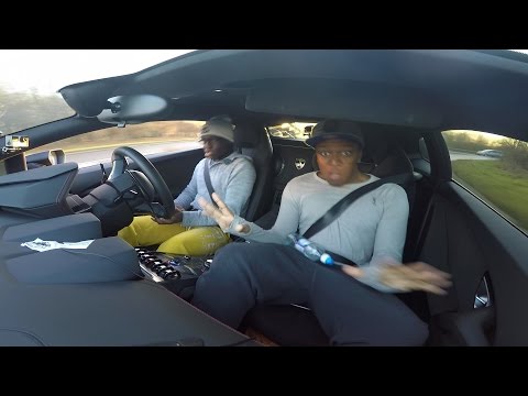 DRIVING MY BRO IN MY LAMBORGHINI