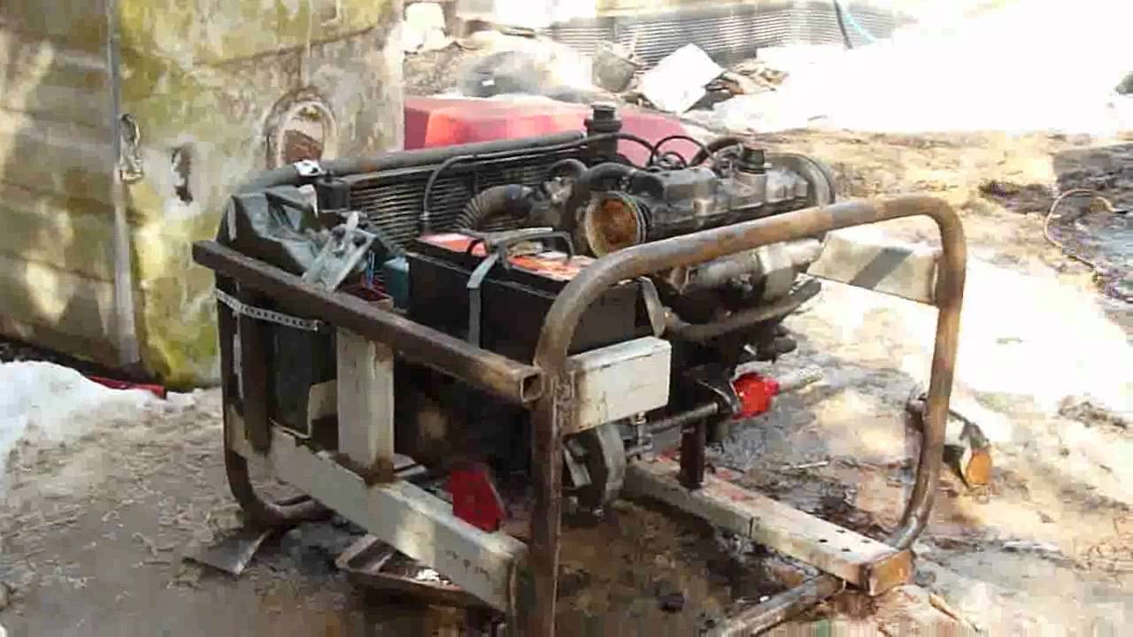 First smoke from a XUD9 stationary engine. - YouTube